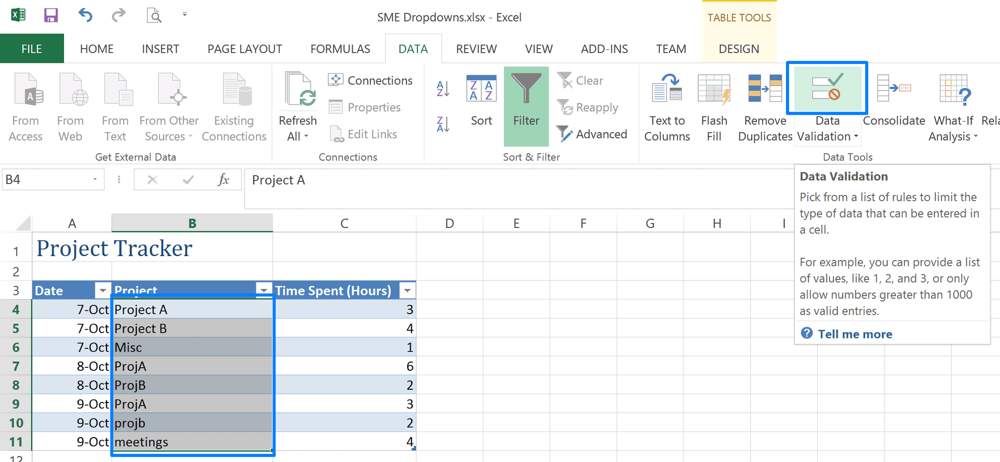 How to Create a Drop-down List in Excel | Spreadsheets Made Easy