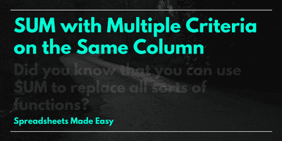 All posts | Spreadsheets Made Easy