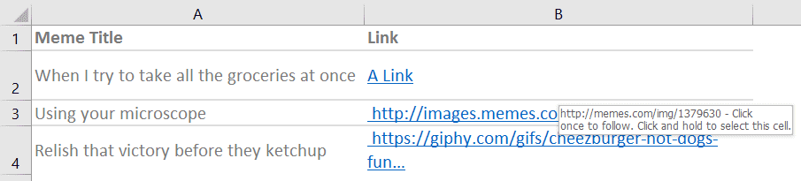 Get Hyperlink Address With A Custom Function UDF In Excel Spreadsheets Made Easy