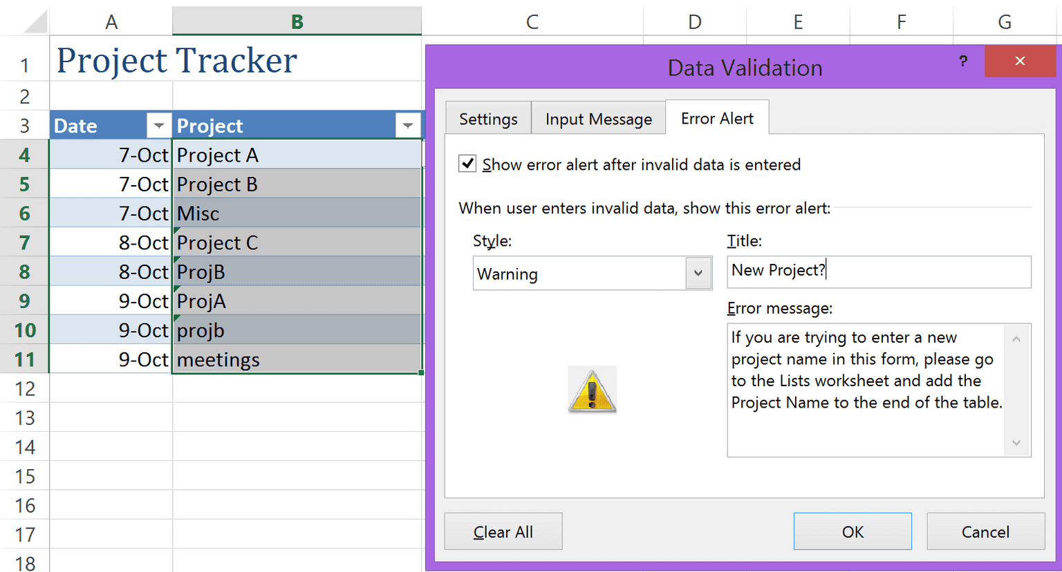 How to Create a Drop-down List in Excel | Spreadsheets Made Easy