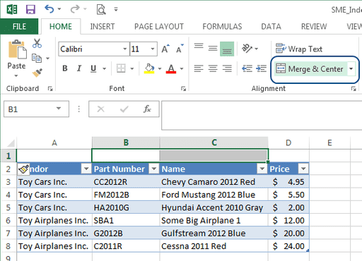 Merge Cells In Depth | Spreadsheets Made Easy