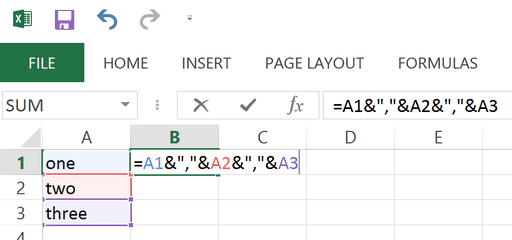 How to Join Cells In Excel with a Comma (or other delimiter ...